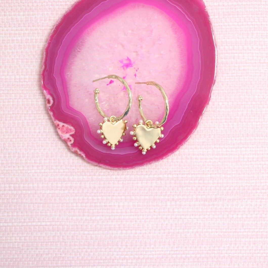 Mia Hoops - Amore Charm – Gresham